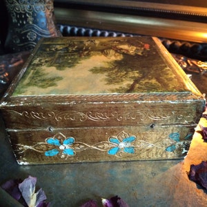 Vintage Gold Baroque Jewelry Box / Golden Box / Altar Box / Poppet Box ...