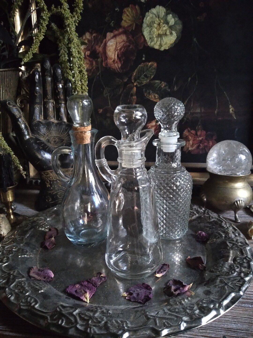 Vintage Potion Jar / Spell Bottle / Apothecary Cruet / Altar - Etsy