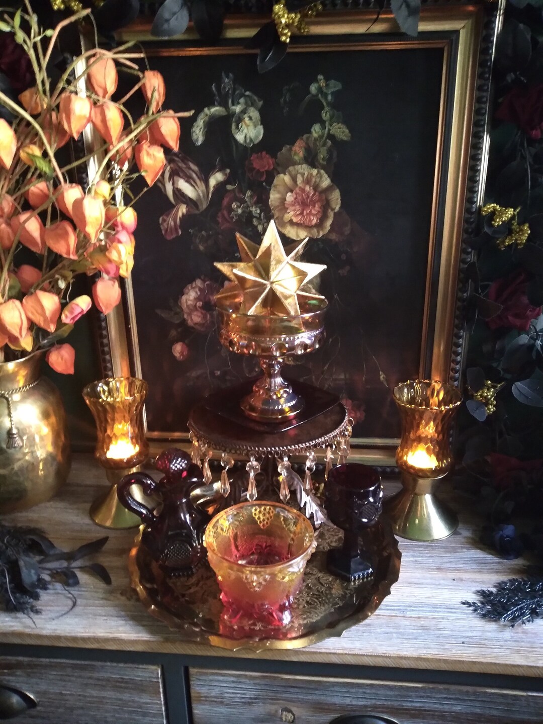 Vintage Fire Witch Altar Kit / Sanguine Witch Shrine / Witch Kit ...