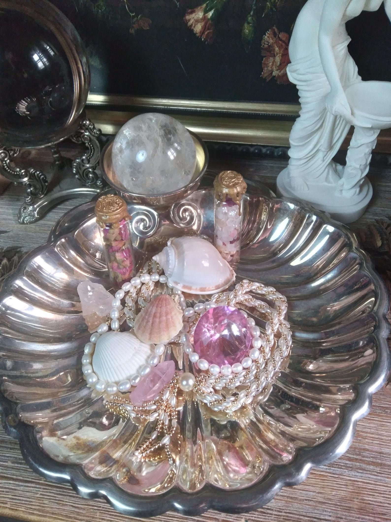 Vintage Water Witch Altar / Sea Witch - Ocean Witch / Aphrodite Silver ...