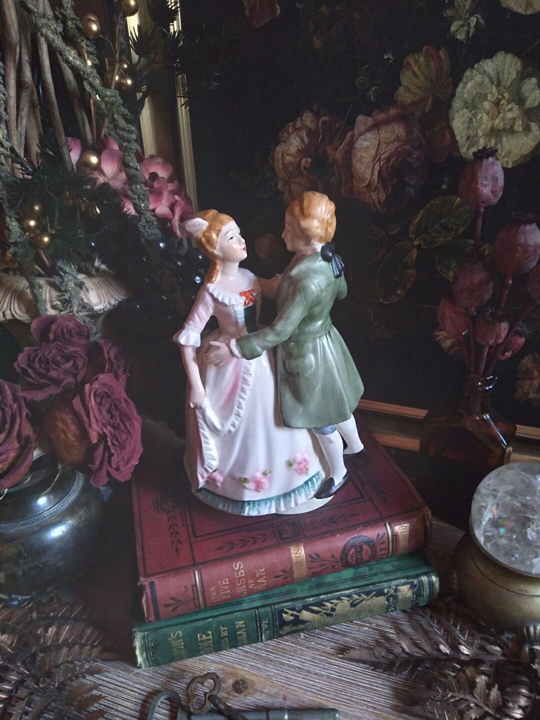 Vintage French Rococo Dancing Couple Music Box / Romantic Dancing ...