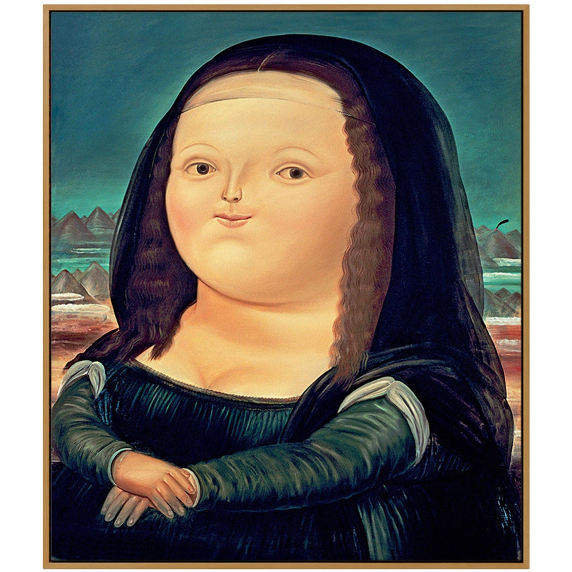 Fernando Botero Mona Lisa Photo Download JPG | Etsy