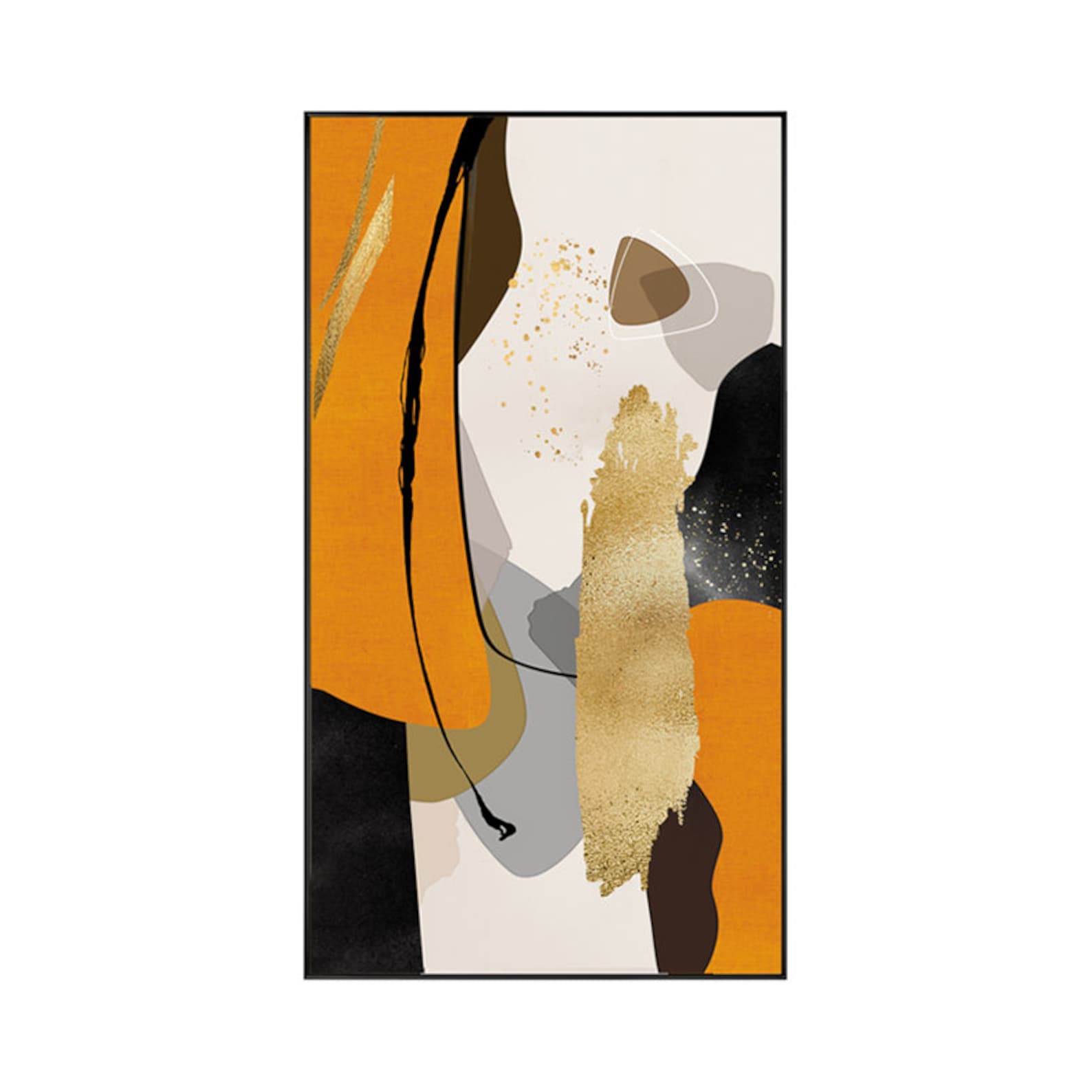 Orange Modern Abstract Art Wall Art Picture Print Download Decorative ...