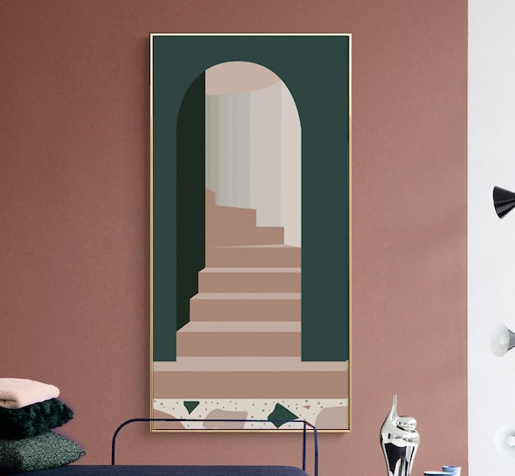 Morandi Color Architecture Geometric Space Gallery Picture - Etsy