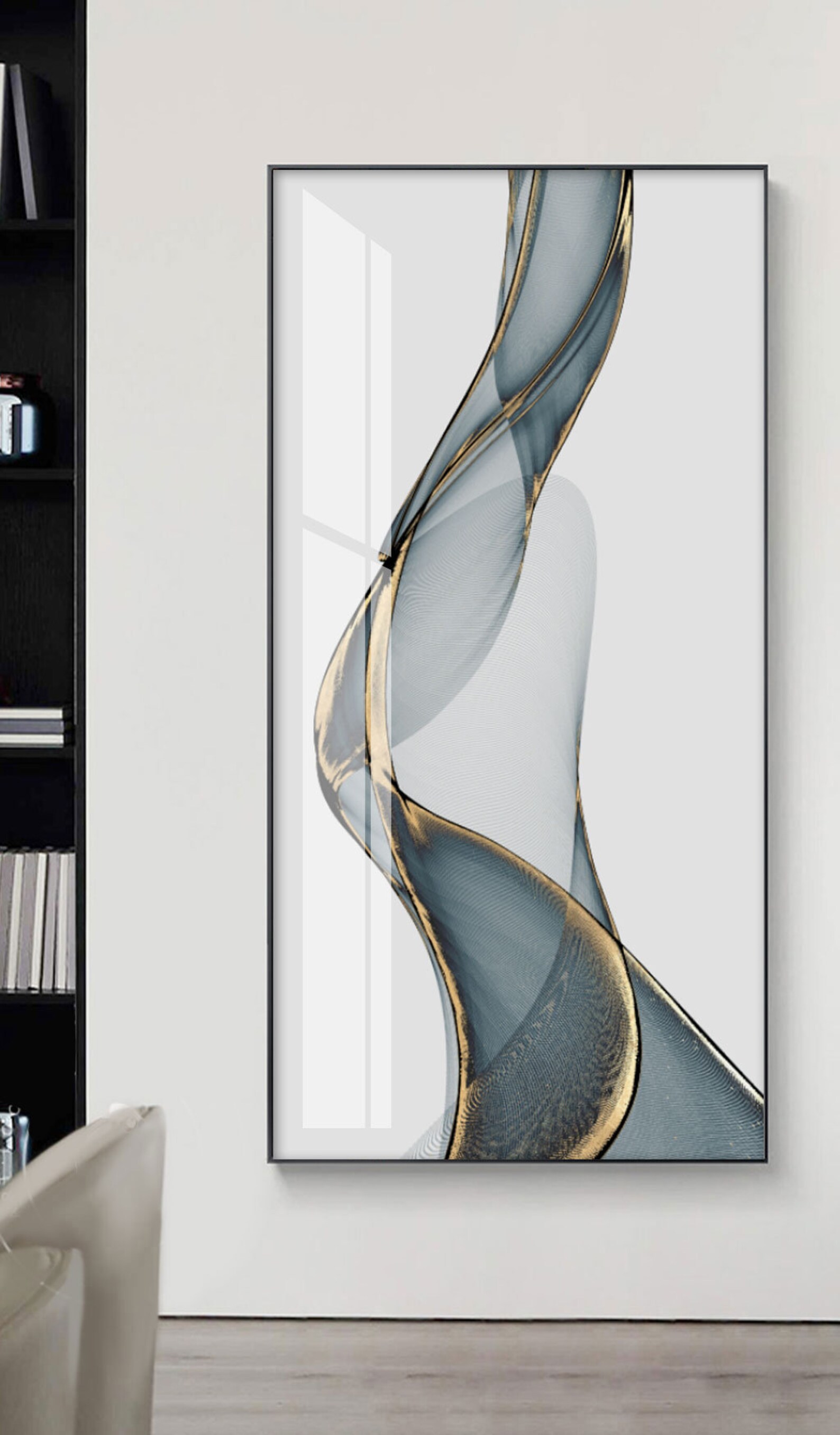 Abstract Gold Line Printable Art and Wall Art Prints for Modern ...