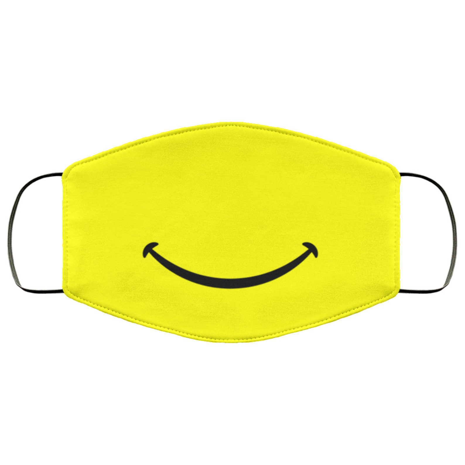 SMILEY Mask Smiley face mask adult Face mask cover Yellow | Etsy