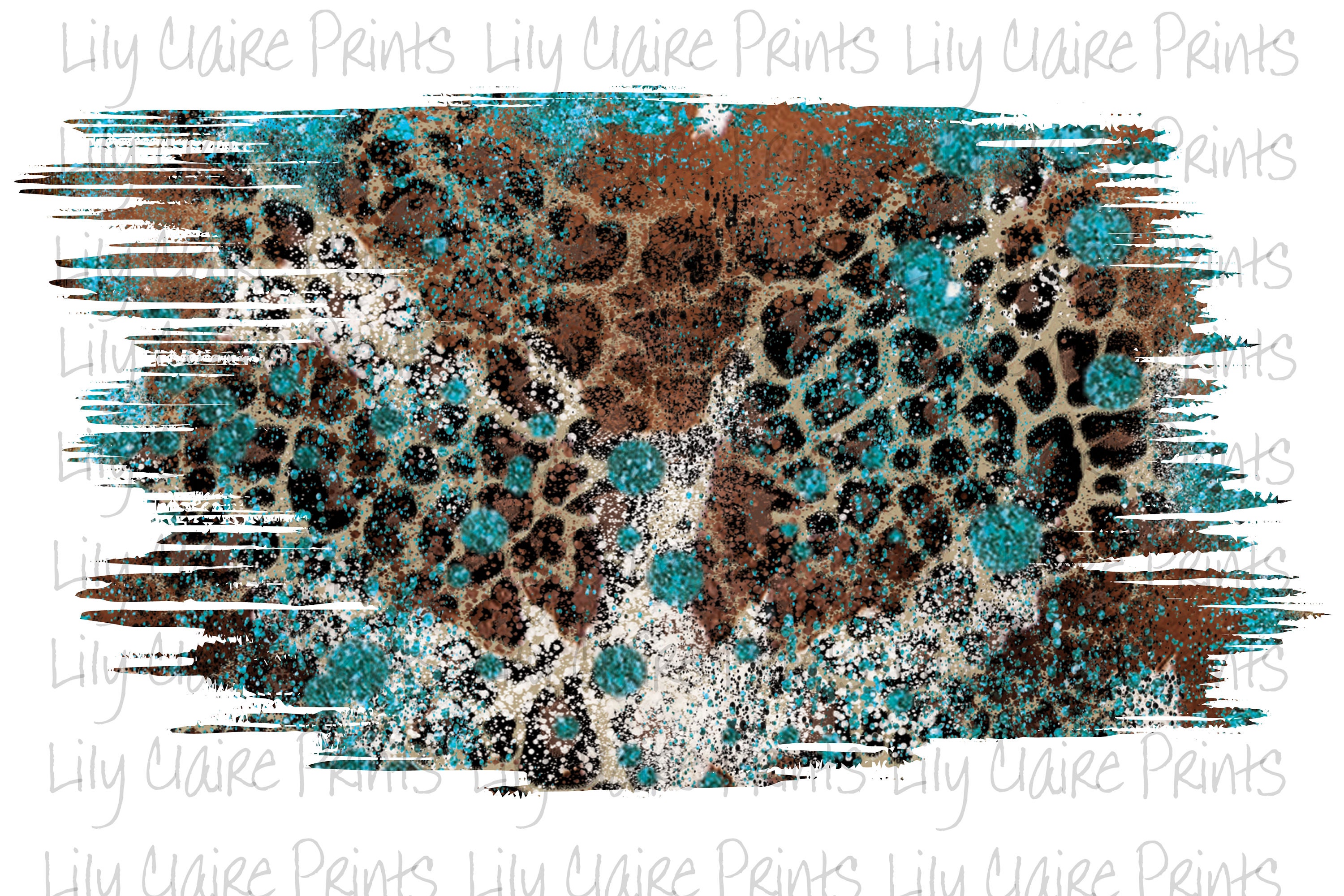 Western Grunge Background Leopard Frame PNG Digital Downloads - Etsy
