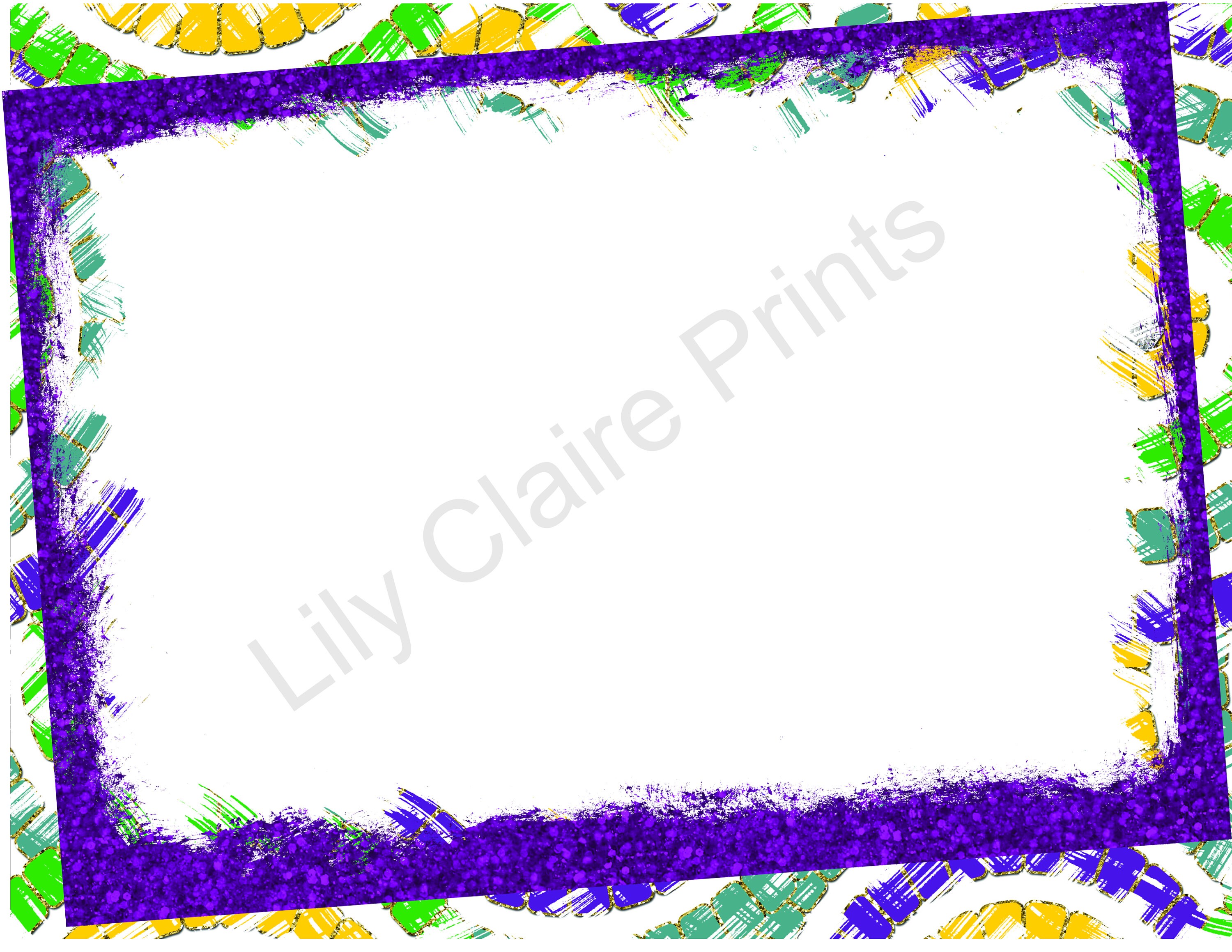 Mardi Gras Page Borders