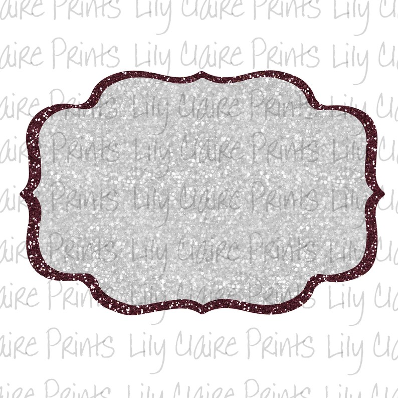 Maroon Gray Glitter Frame Background PNG Sublimation - Etsy