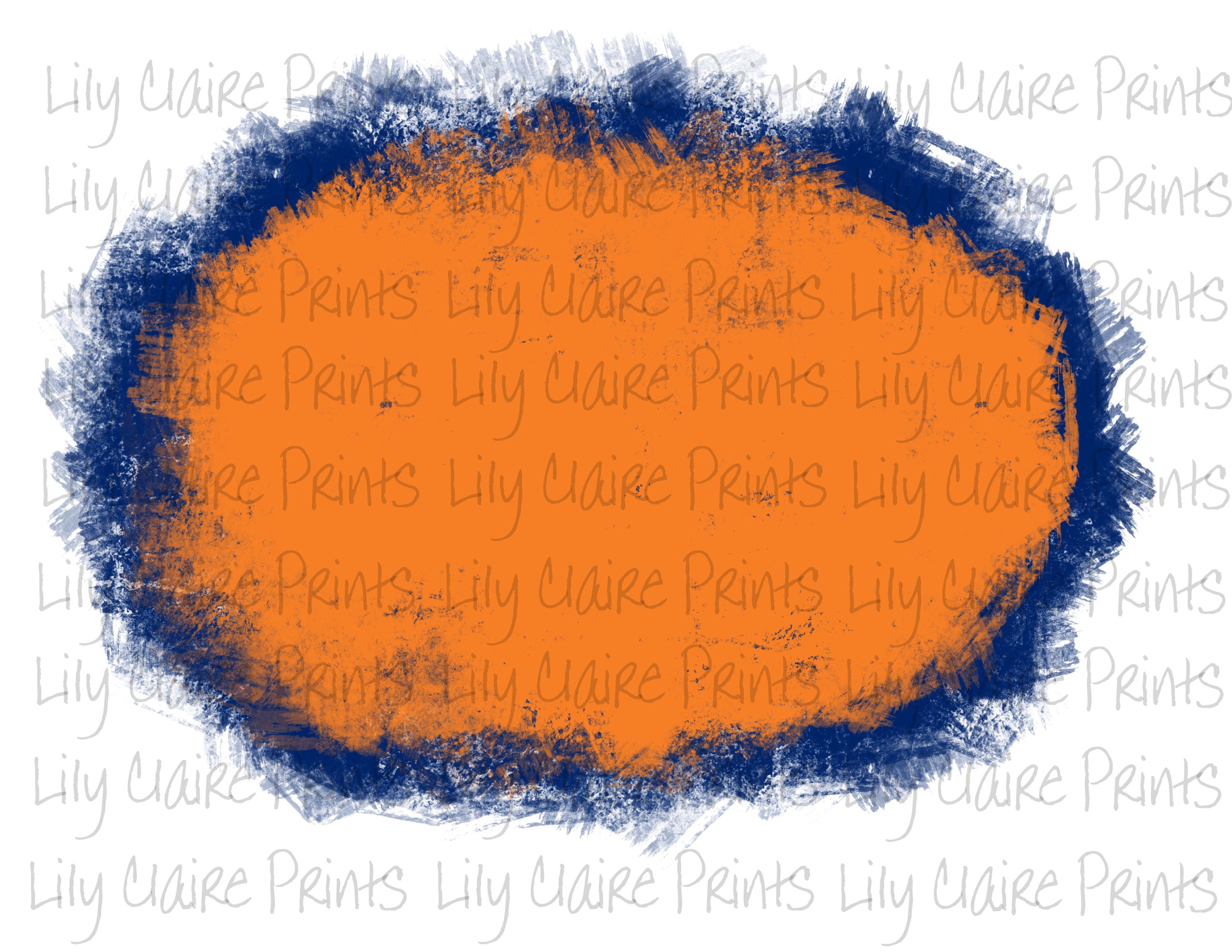 Blue Orange Paint Splatter Frame Background PNG Sublimation - Etsy