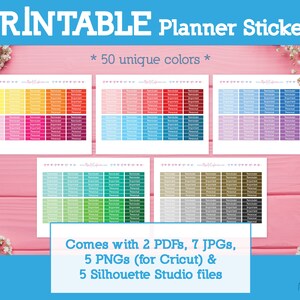5-in-1 Basic Headers Printable Functional Planner Stickers Instant ...