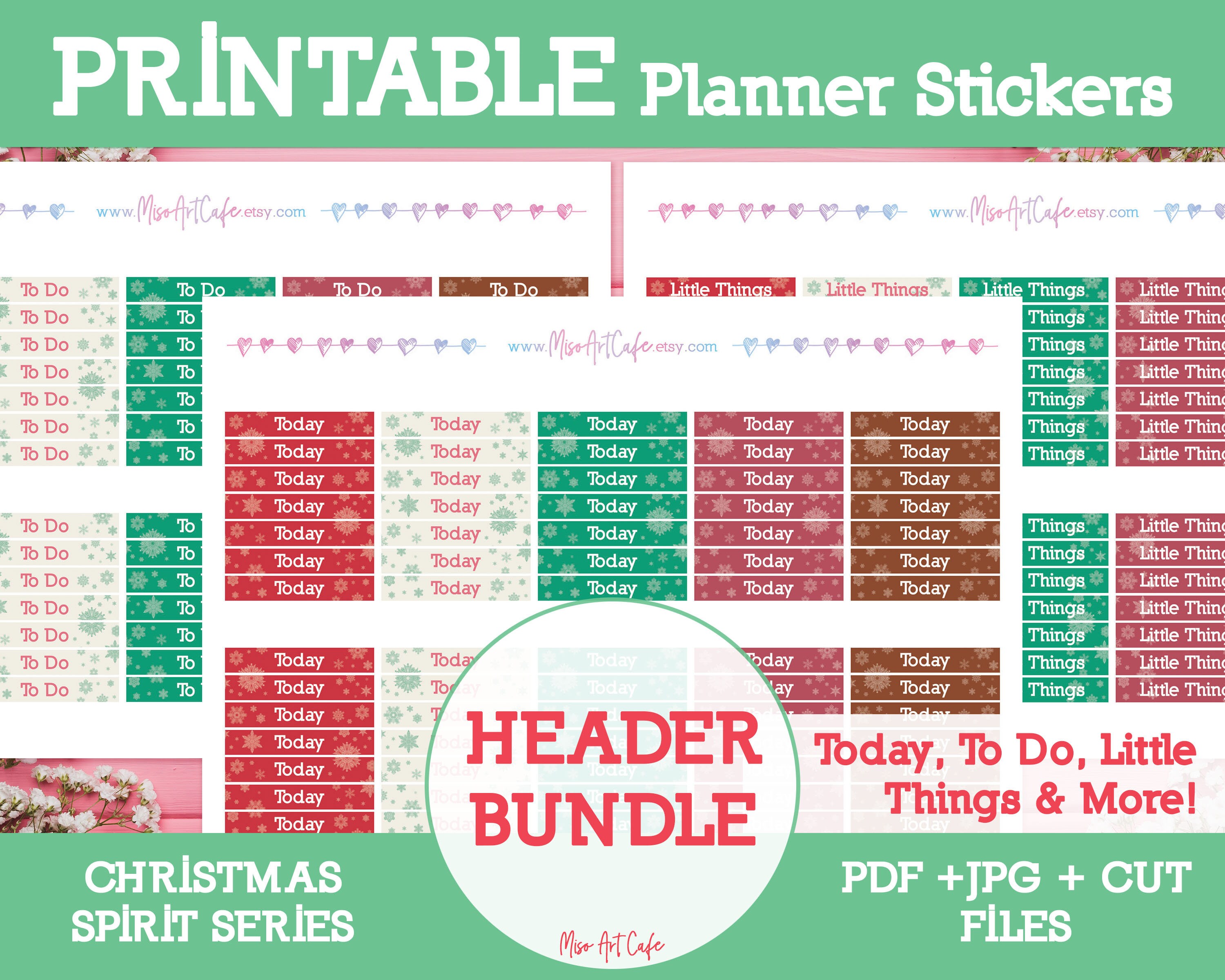 Materials Planner Header Stickers Reminder Stickers Functional Stickers ...