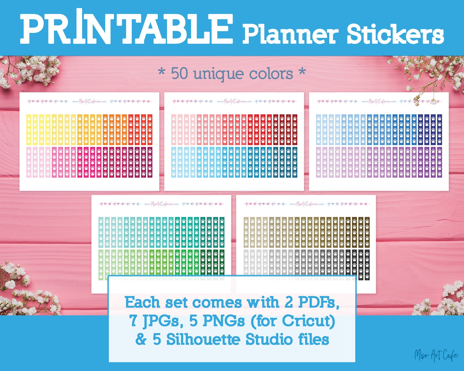 3-in-1 Colorful Checklist Printable Planner Stickers Daily | Etsy