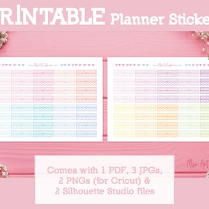 Habit Tracker Printable Planner Stickers Instant Download Weekly ...