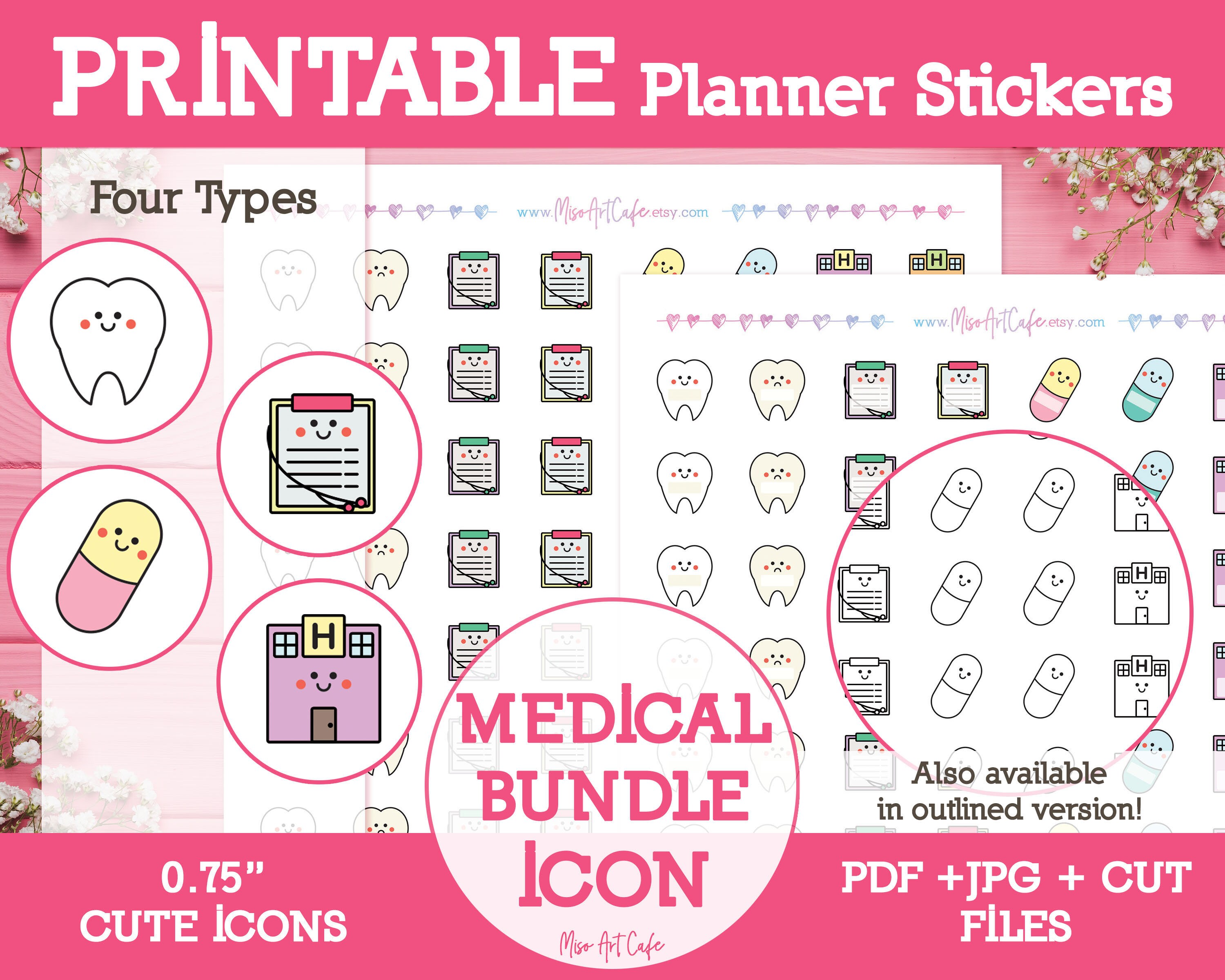 Foiled planner sticker edit font kawaii sweet filofax travellers ...