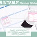 Weekly Expense Tracker Printable Planner Stickers Instant Download ...