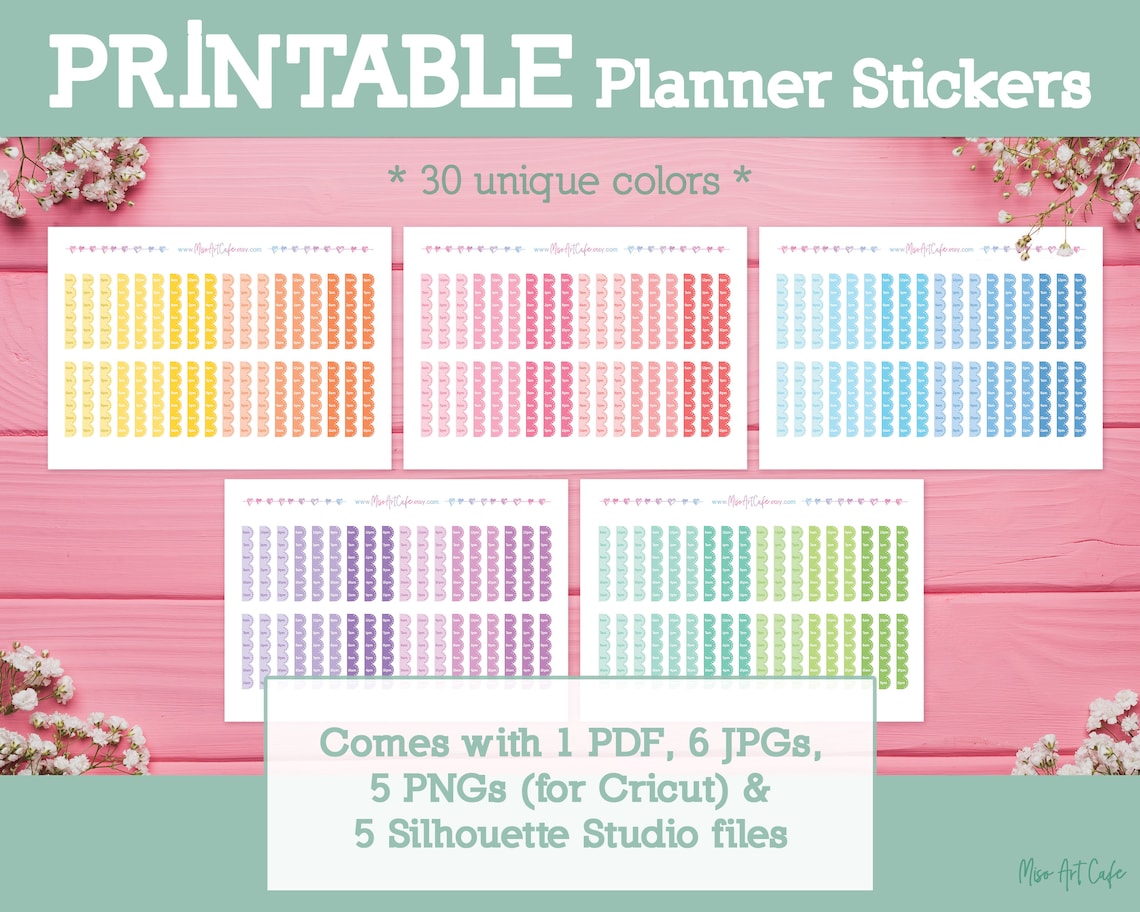 Hourly Strip AM/PM Format Printable Planner Stickers Daily | Etsy