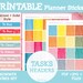 Summer Tasks Headers Printable Functional Planner Stickers Instant ...