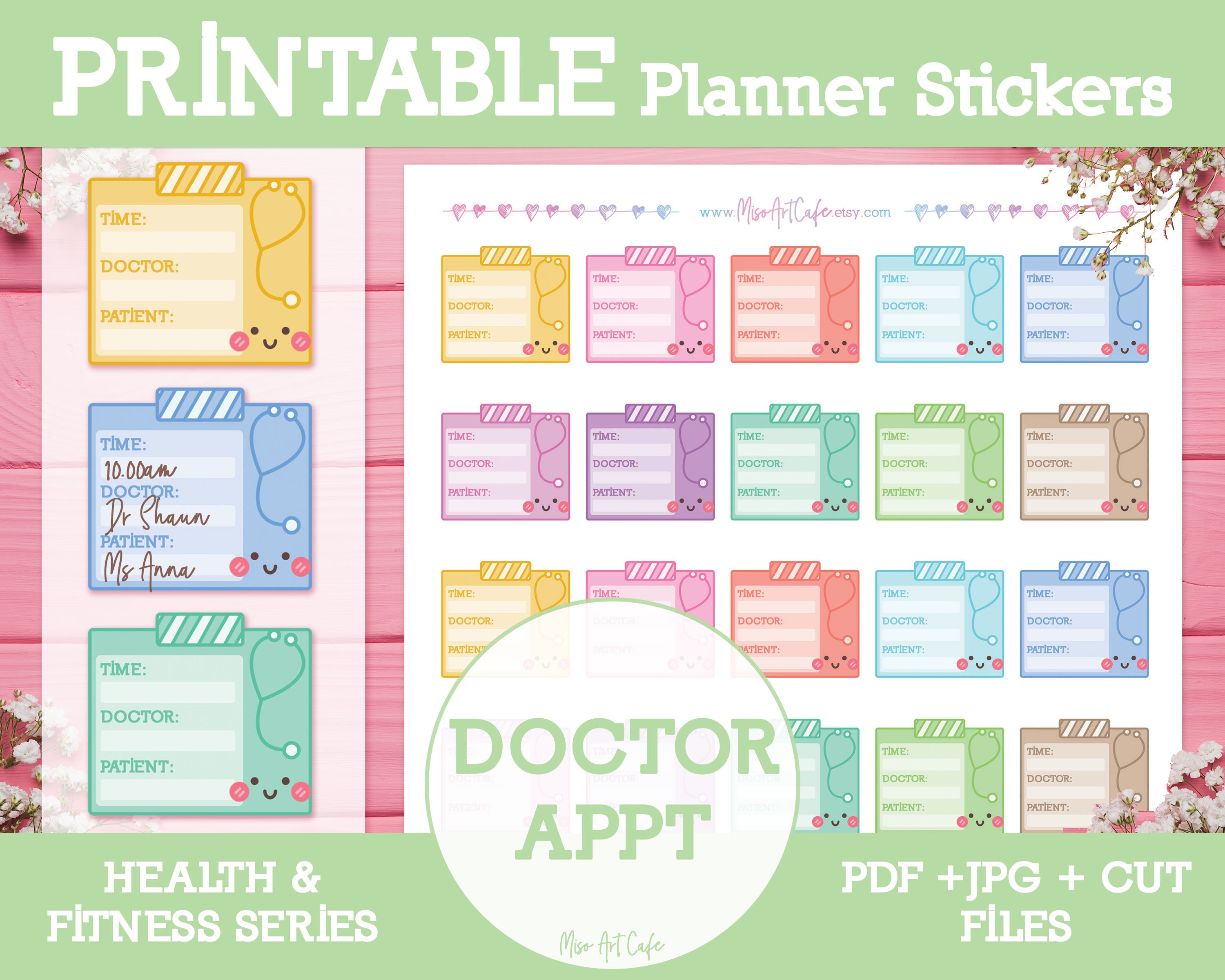 Doctor Appointment Printable Planner Stickers Instant - Etsy