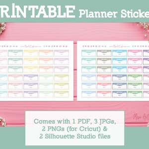 Study Schedule Printable Planner Stickers Instant Download - Etsy