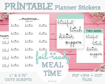 Lunch Time Stickers - Etsy