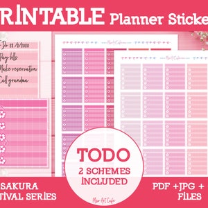 To Do List Printable Planner Stickers Instant Download - Etsy