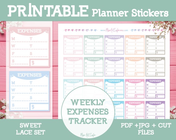 Stickers, Labels & Tags Spending Label | Expense Tracking Budget ...