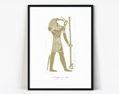 Ancient Egyptian God thoth Archival Art Print - Etsy