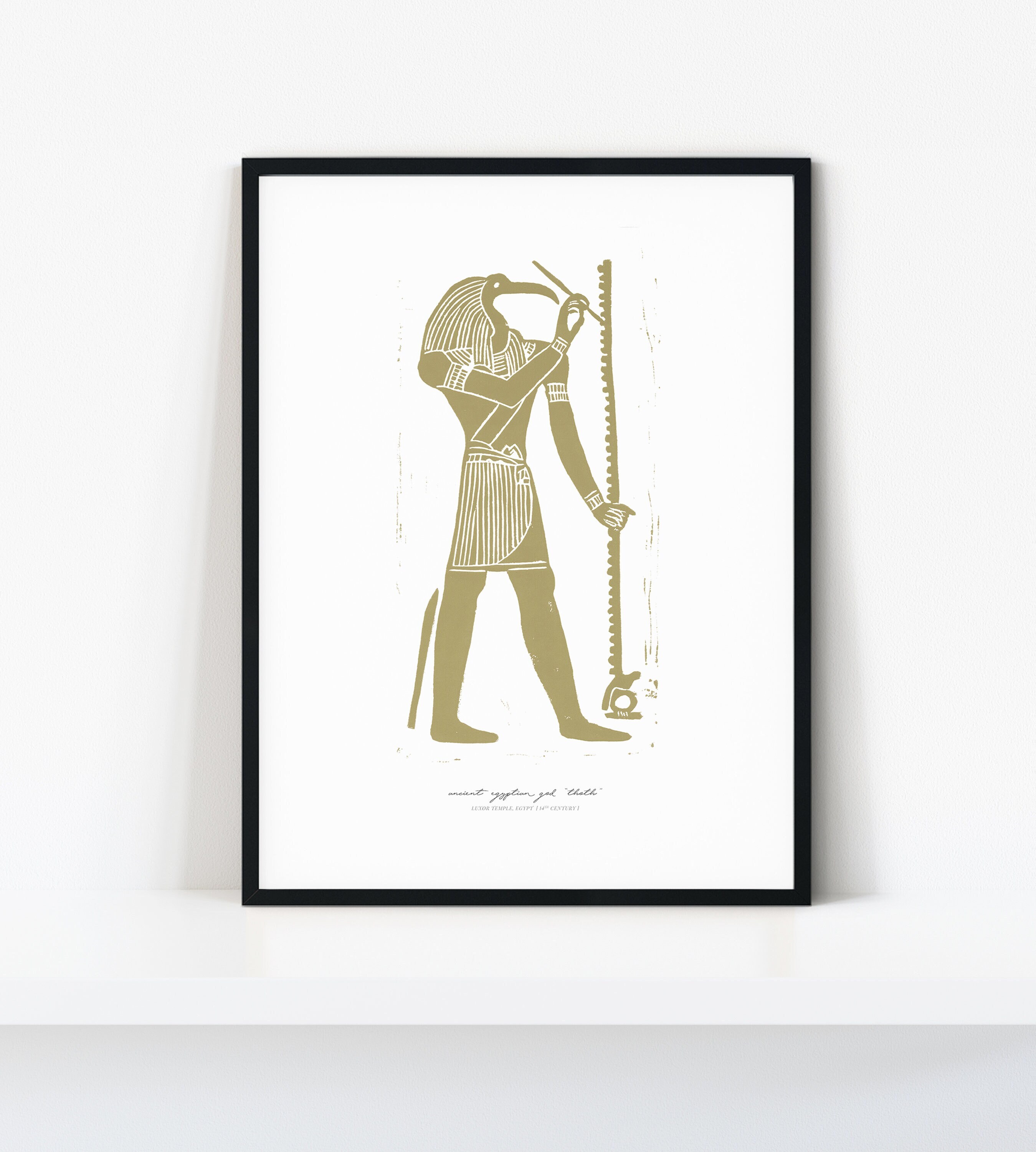 Ancient Egyptian God thoth Archival Art Print - Etsy