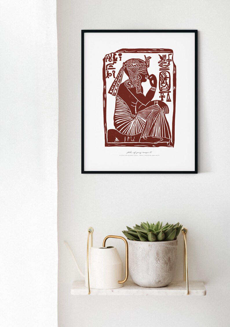 Ancient Egyptian Young Ramesses II Archival Art Print | Etsy