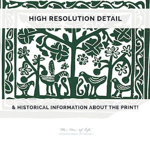 Ancient Byzantine "tree of Life" Giclée Art Print, Linocut Archival Art ...