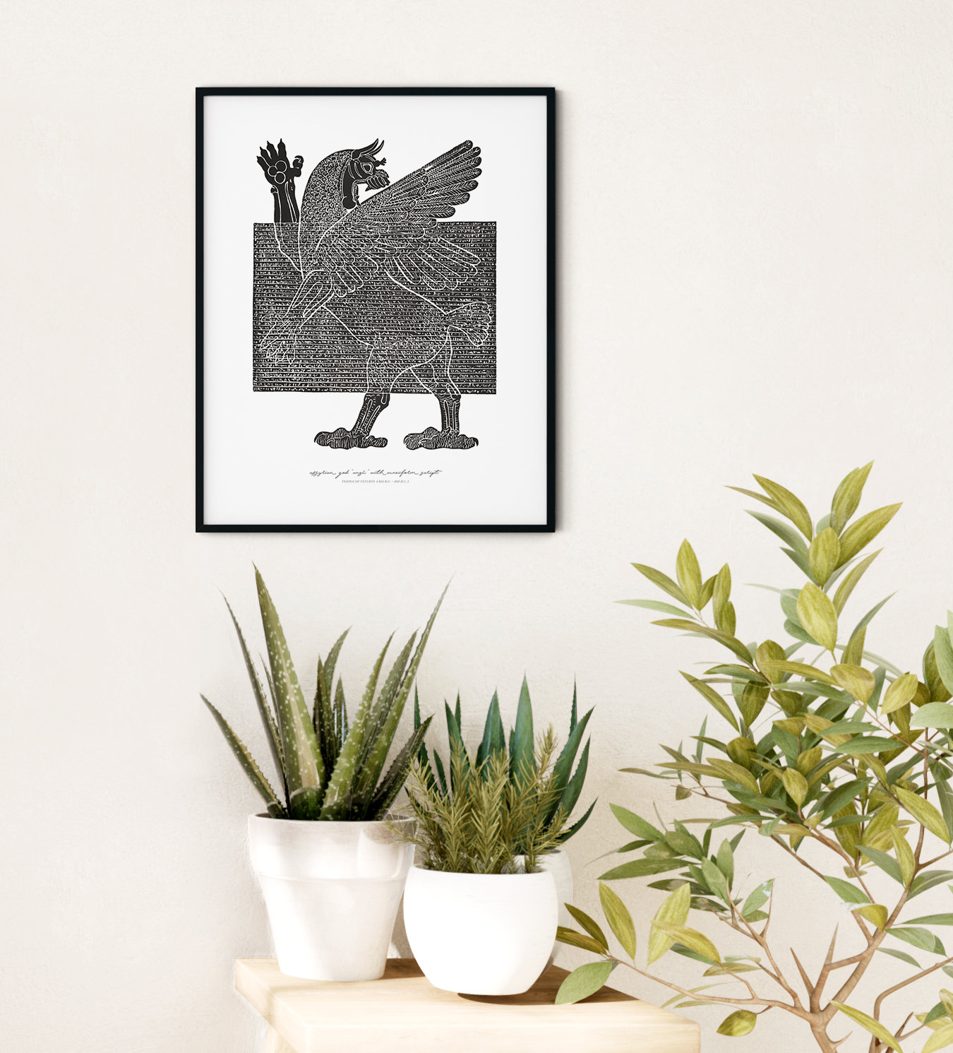 Ancient Assyrian anzû God Archival Art Print | Etsy