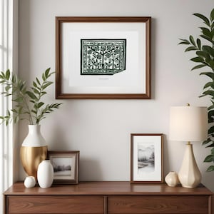 Ancient Byzantine "tree of Life" Giclée Art Print, Linocut Archival Art ...