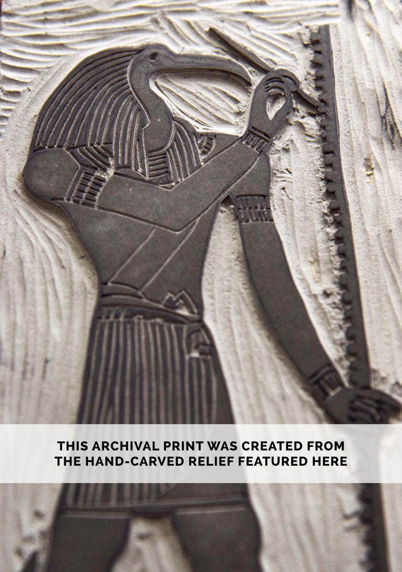 Ancient Egyptian God thoth Archival Art Print - Etsy