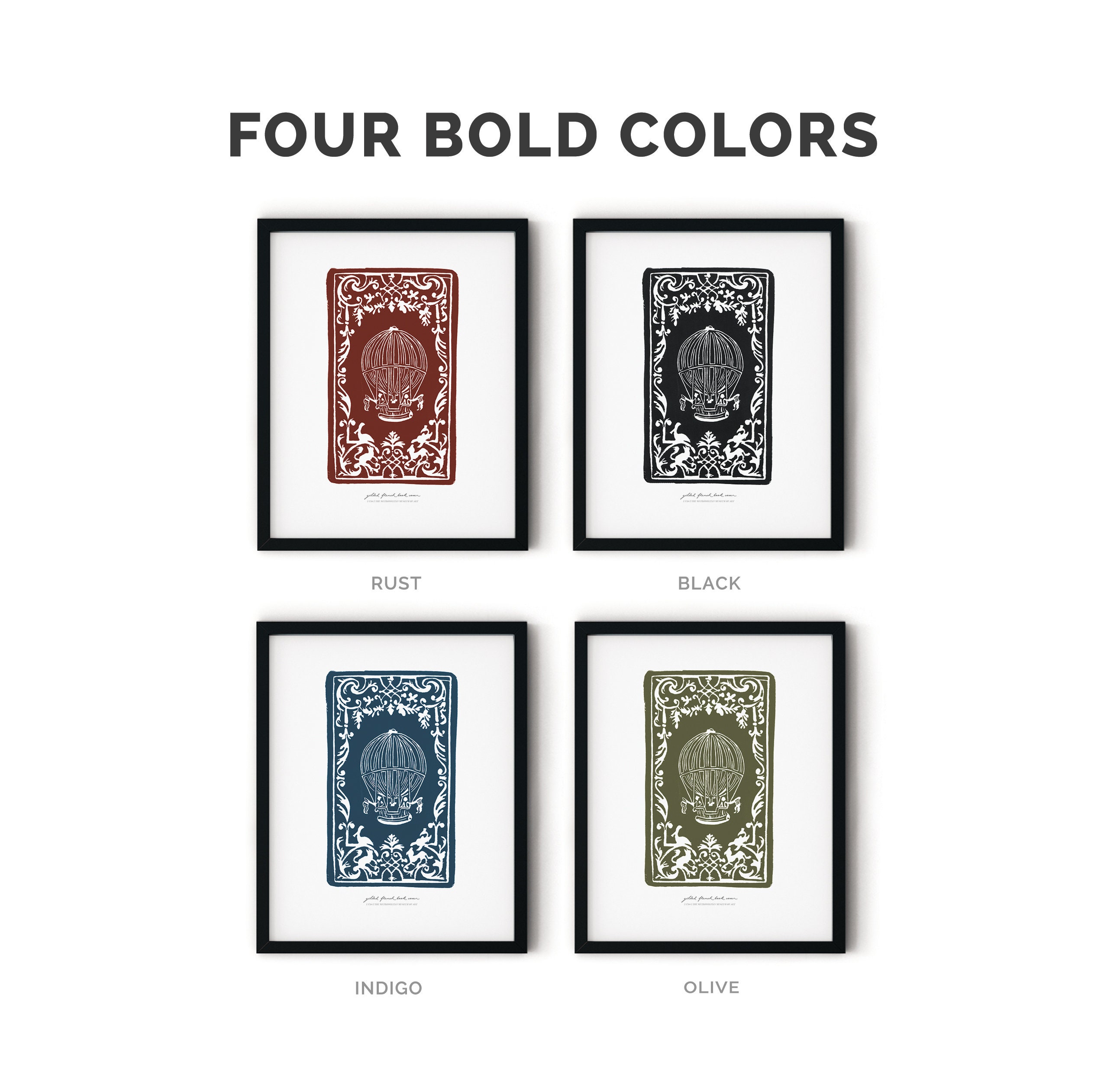 Antique French Book Cover Archival Art Print Original Linocut - Etsy