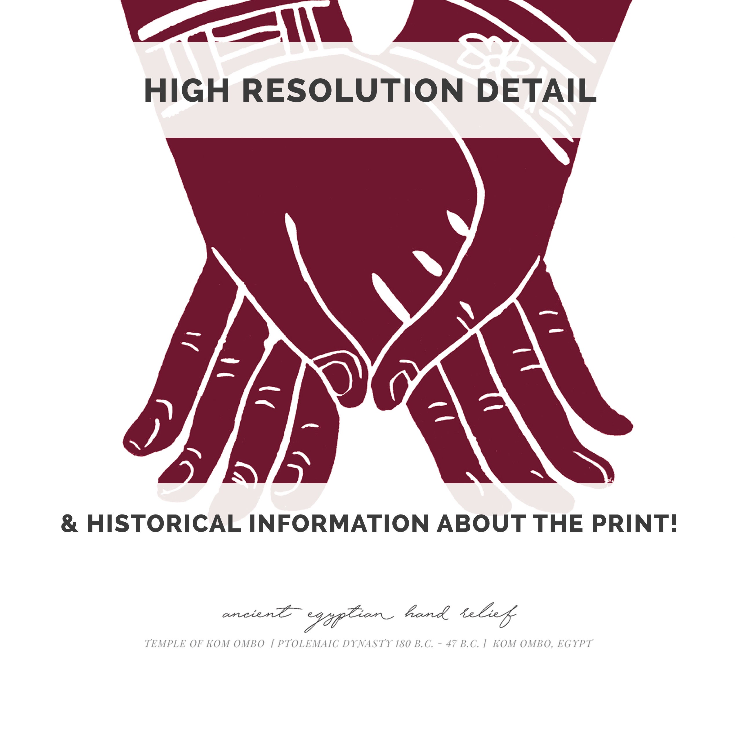 Ancient Egyptian Hand Relief Archival Art Print Original Bas - Etsy