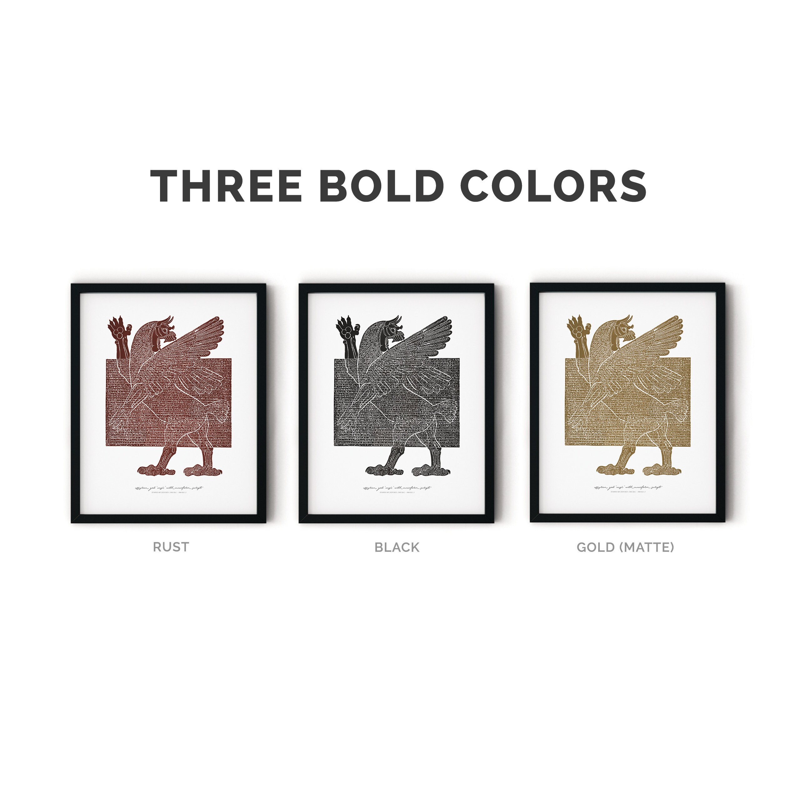 Ancient Assyrian anzû God Archival Art Print | Etsy