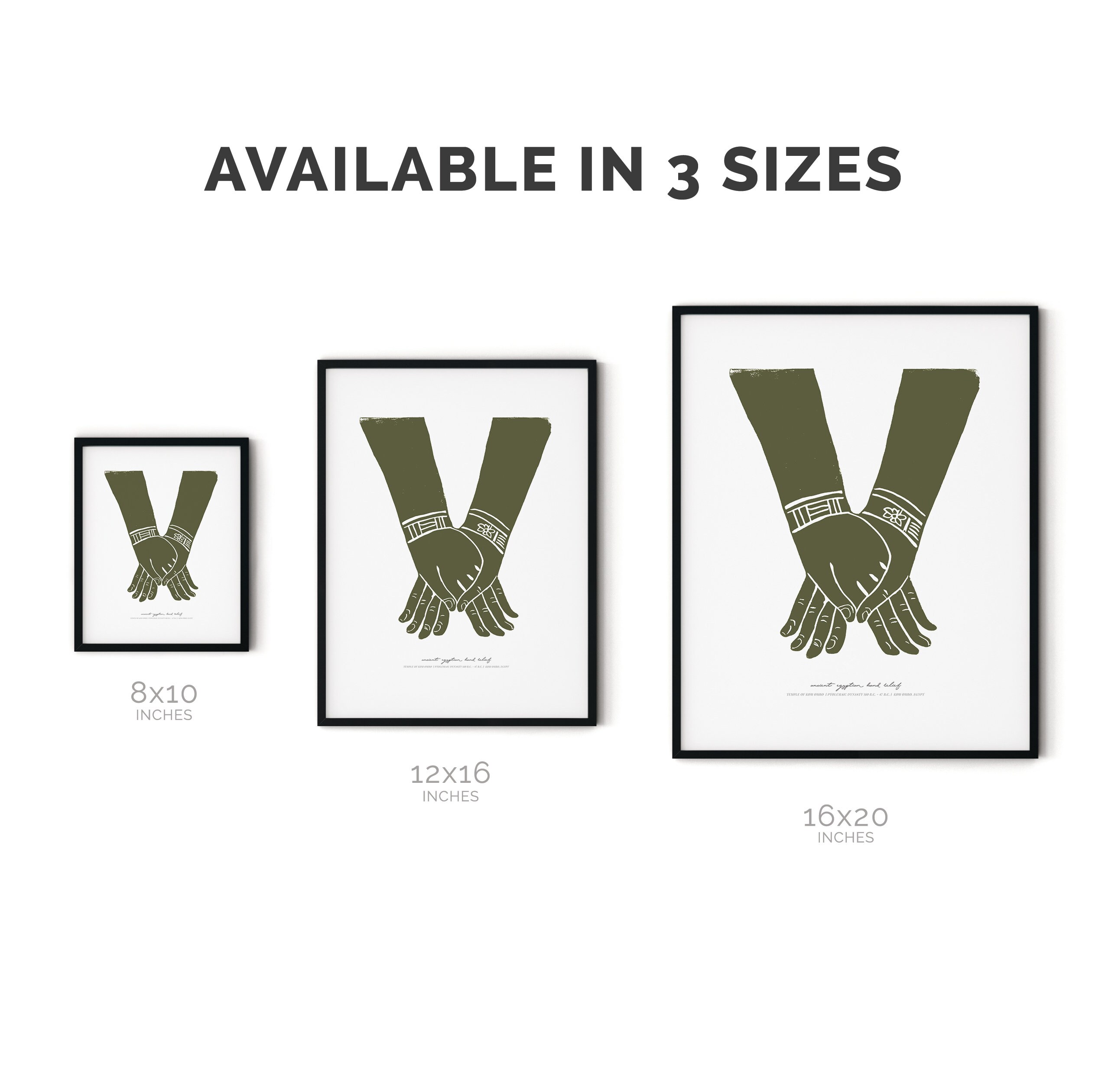 Ancient Egyptian Hand Relief Archival Art Print Original Bas - Etsy