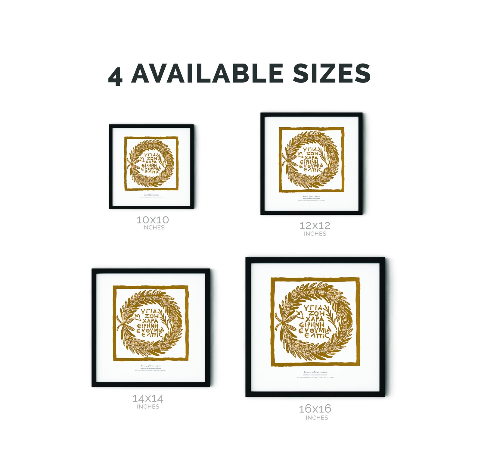 Ancient Roman Wreath Mosaic Archival Art Print Inspiration | Etsy