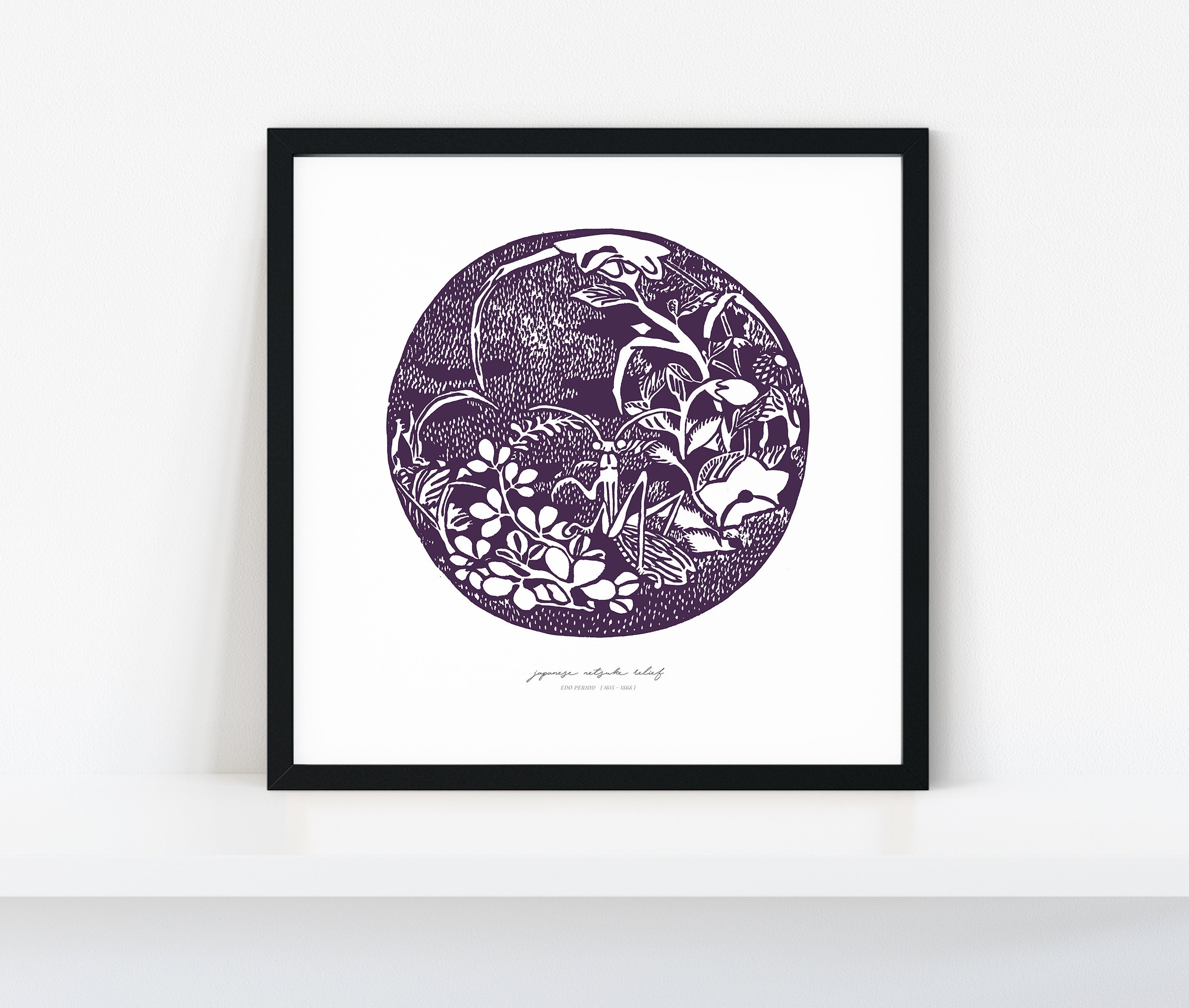 Japanese Edo Period Praying Mantis Archival Art Print | Etsy