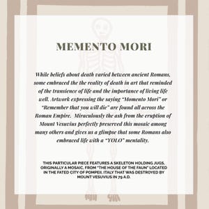 Ancient Roman Skeleton "momento Mori" Giclée Art Print, Linocut ...