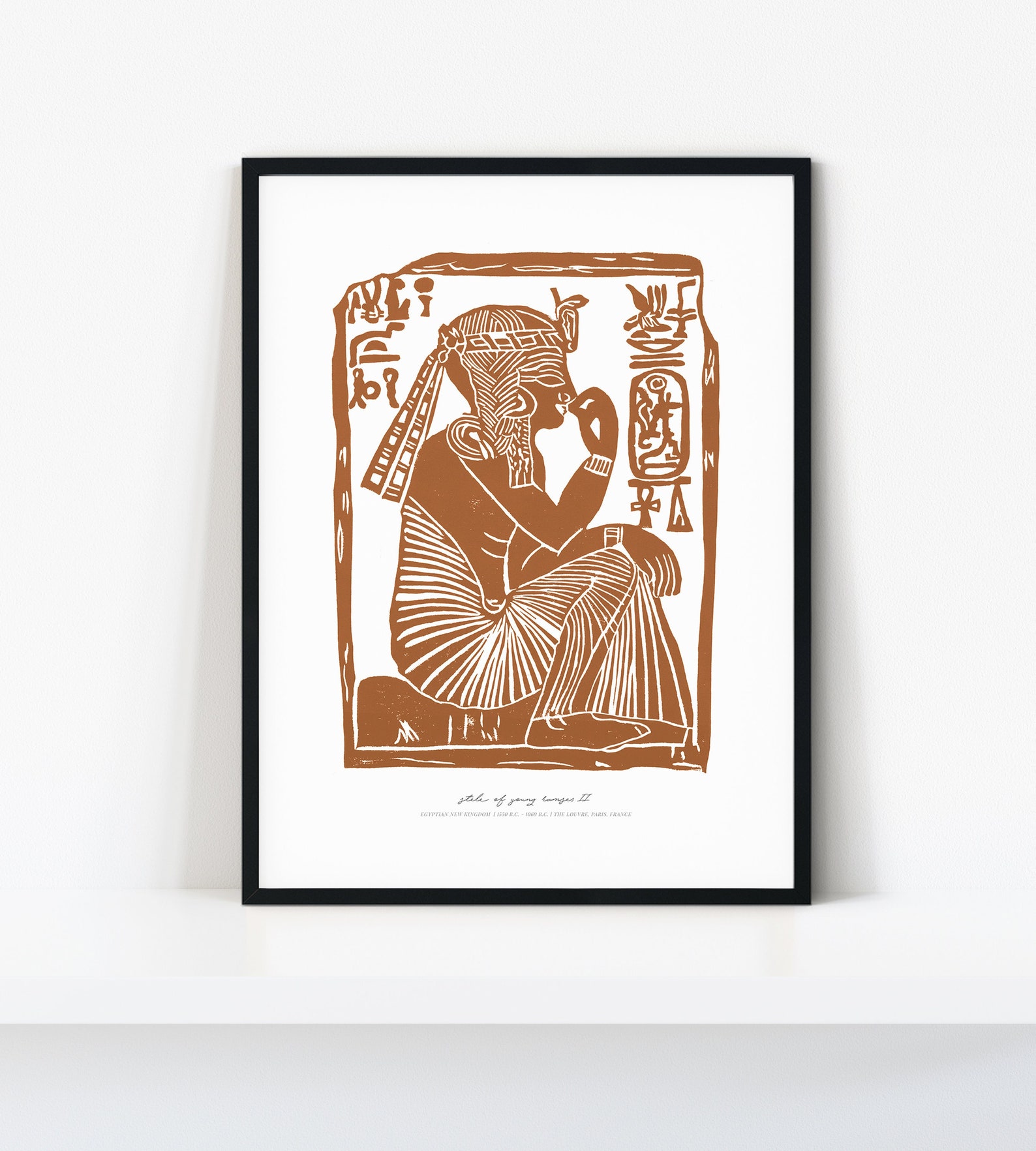 Ancient Egyptian Young Ramesses II Archival Art Print - Etsy