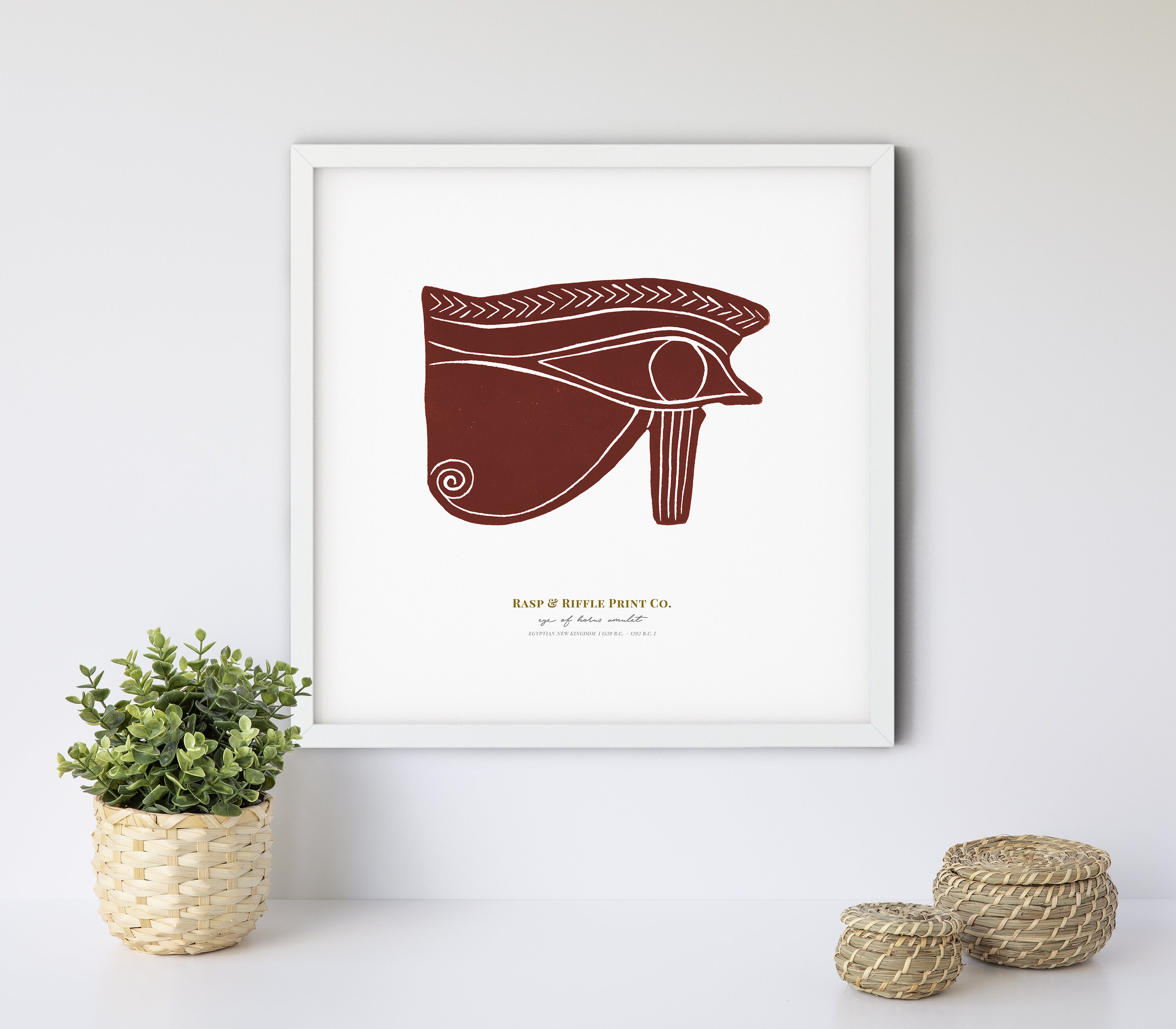 Ancient Egyptian Eye of Horus Archival Art Print | Etsy