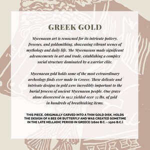 Ancient Greek Mycenaean Bee/butterfly Giclée Art Print, Linocut ...