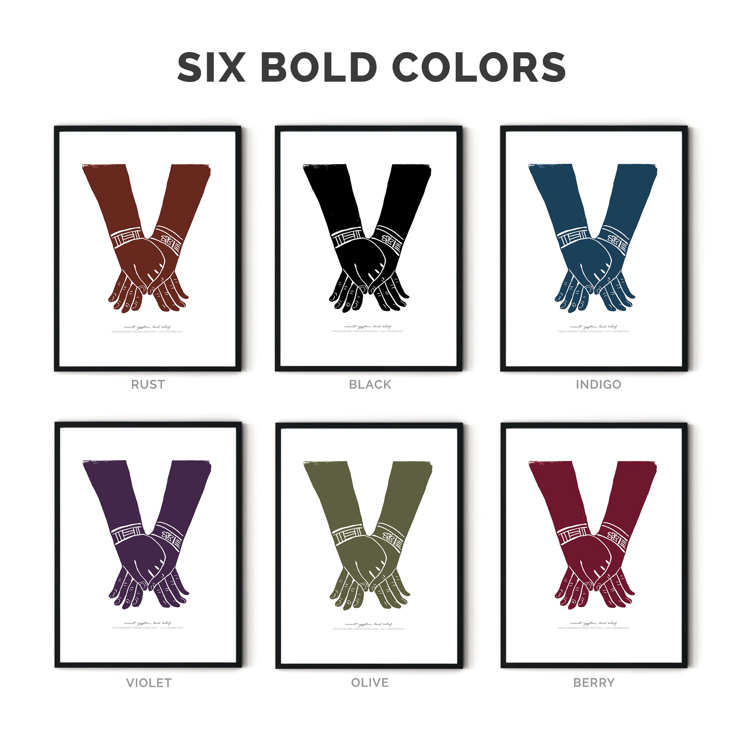 Ancient Egyptian Hand Relief Archival Art Print Original Bas - Etsy