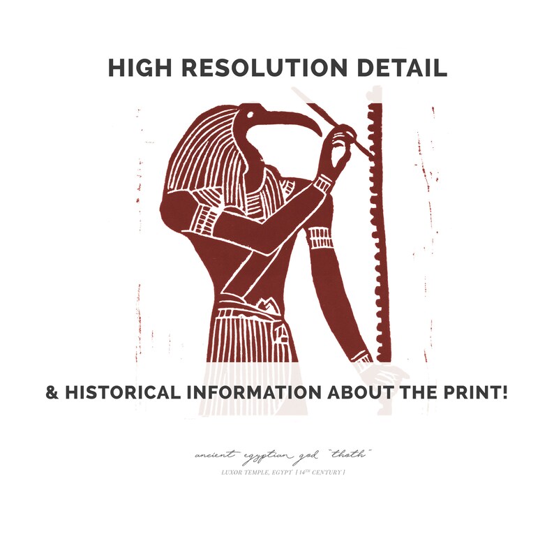 Ancient Egyptian God thoth Archival Art Print - Etsy