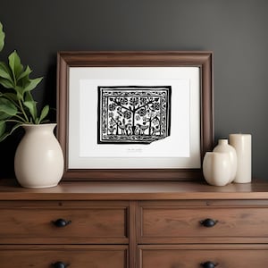 Ancient Byzantine "tree of Life" Giclée Art Print, Linocut Archival Art ...