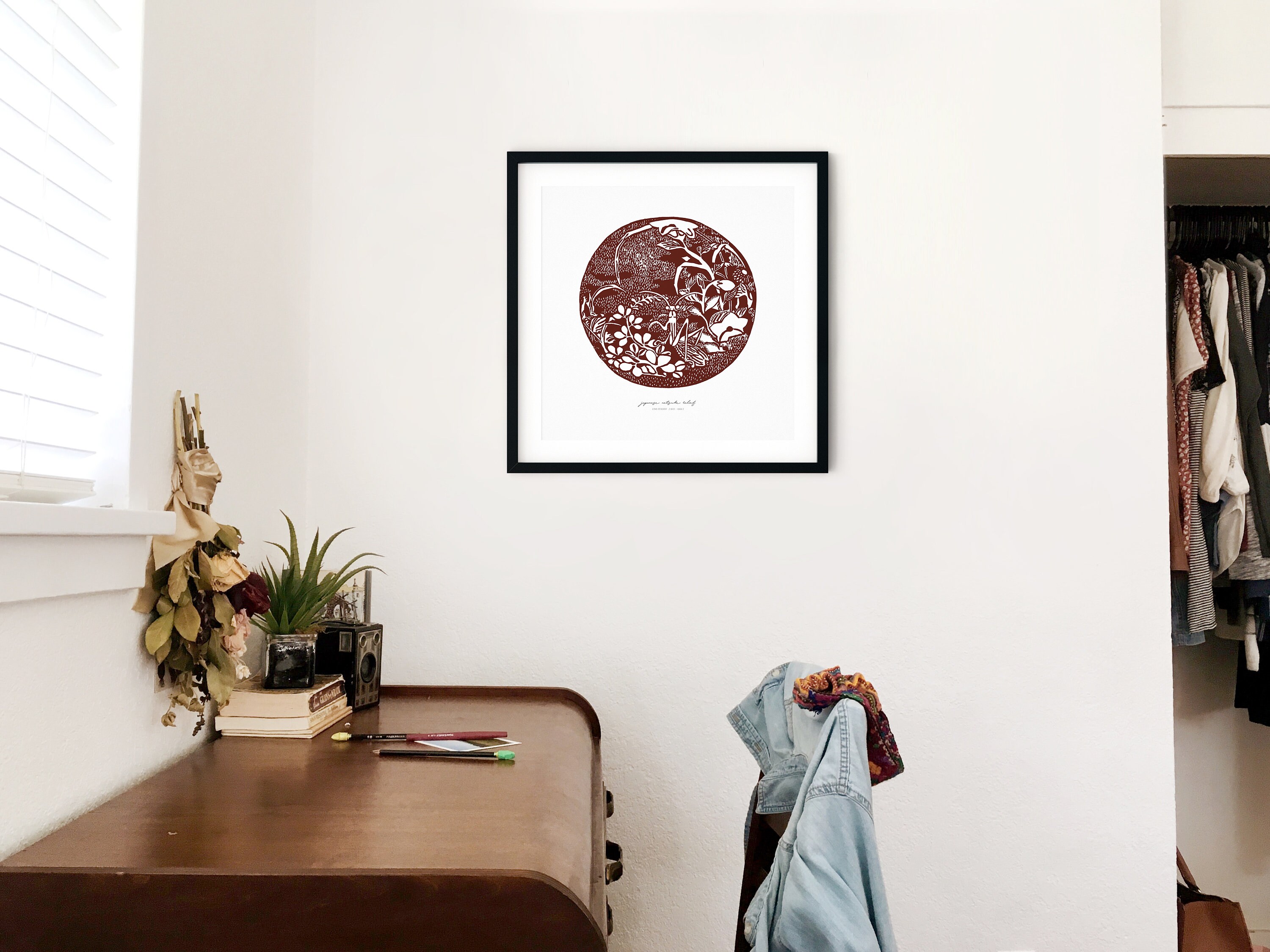 Japanese Edo Period Praying Mantis Archival Art Print | Etsy