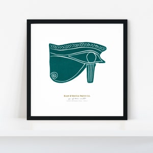 Ancient Egyptian Eye of Horus Archival Art Print | Etsy