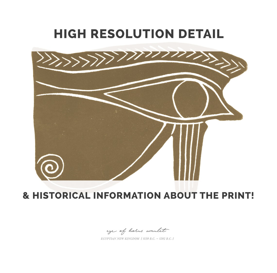 Ancient Egyptian eye of Horus Archival Art Print - Etsy